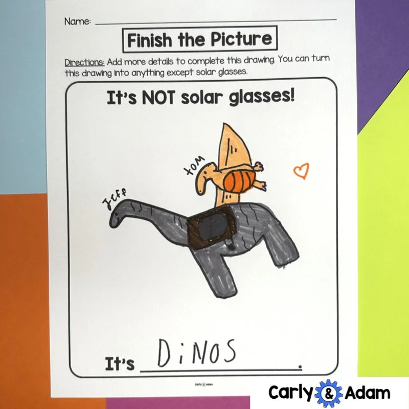 No Prep Solar Eclipse Activities for Kids (Creativity Challenges ...