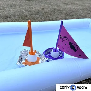 Sailing STEM Challenge (Wind-Powered Sailboat Race) — Carly and Adam