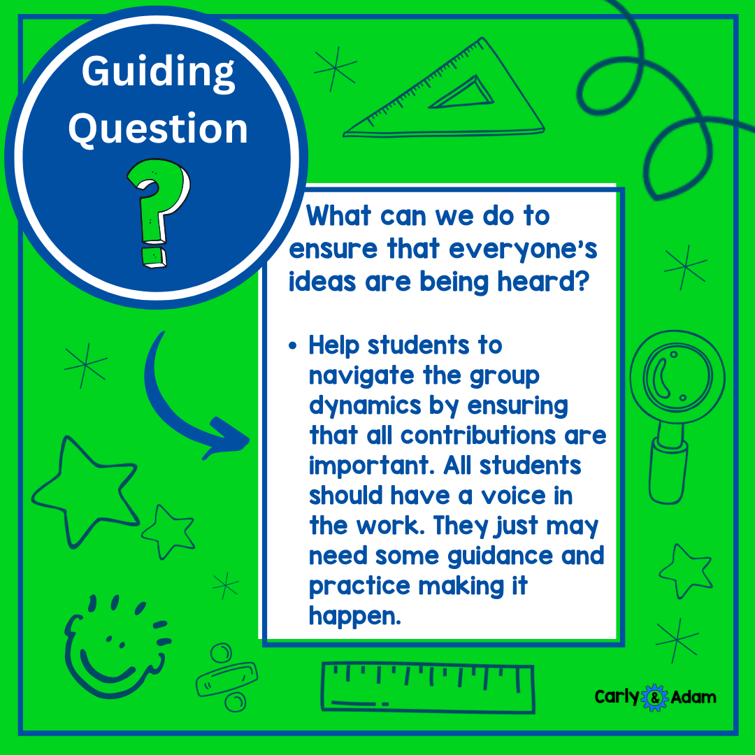 How to Give Feedback During a STEM Challenge — Carly and Adam