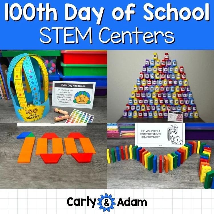 Free 100th Day of School Activity — Carly and Adam
