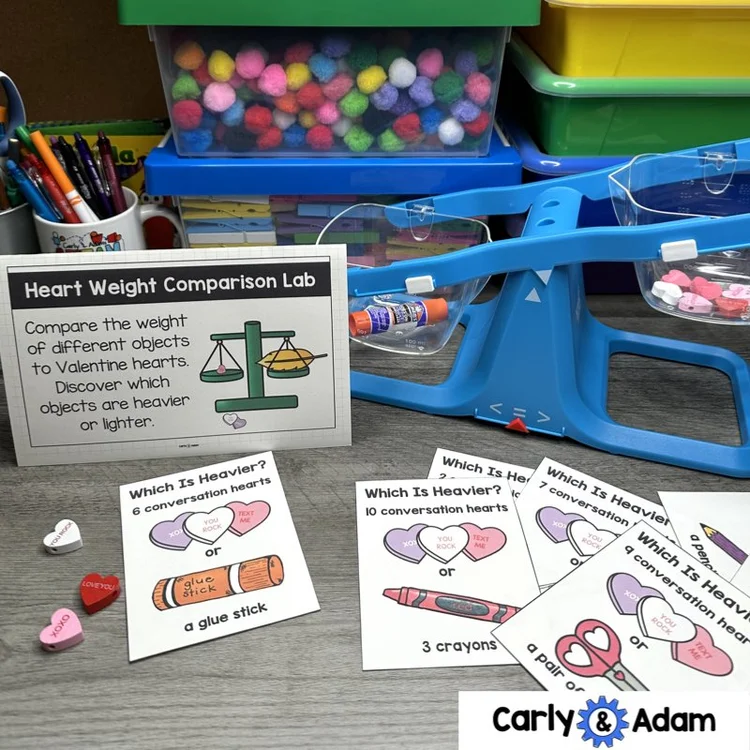 Valentine's Day STEM Centers — Carly and Adam