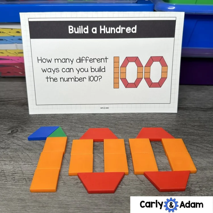 100th Day of School STEM Centers — Carly and Adam
