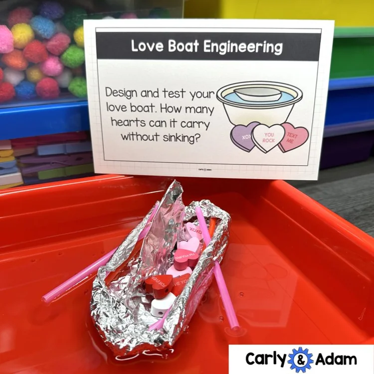 Valentine's Day STEM Centers — Carly and Adam