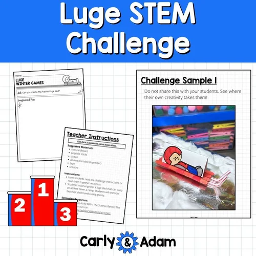 How to Plan a Luge Winter Olympic Games STEM Challenge in Your ...