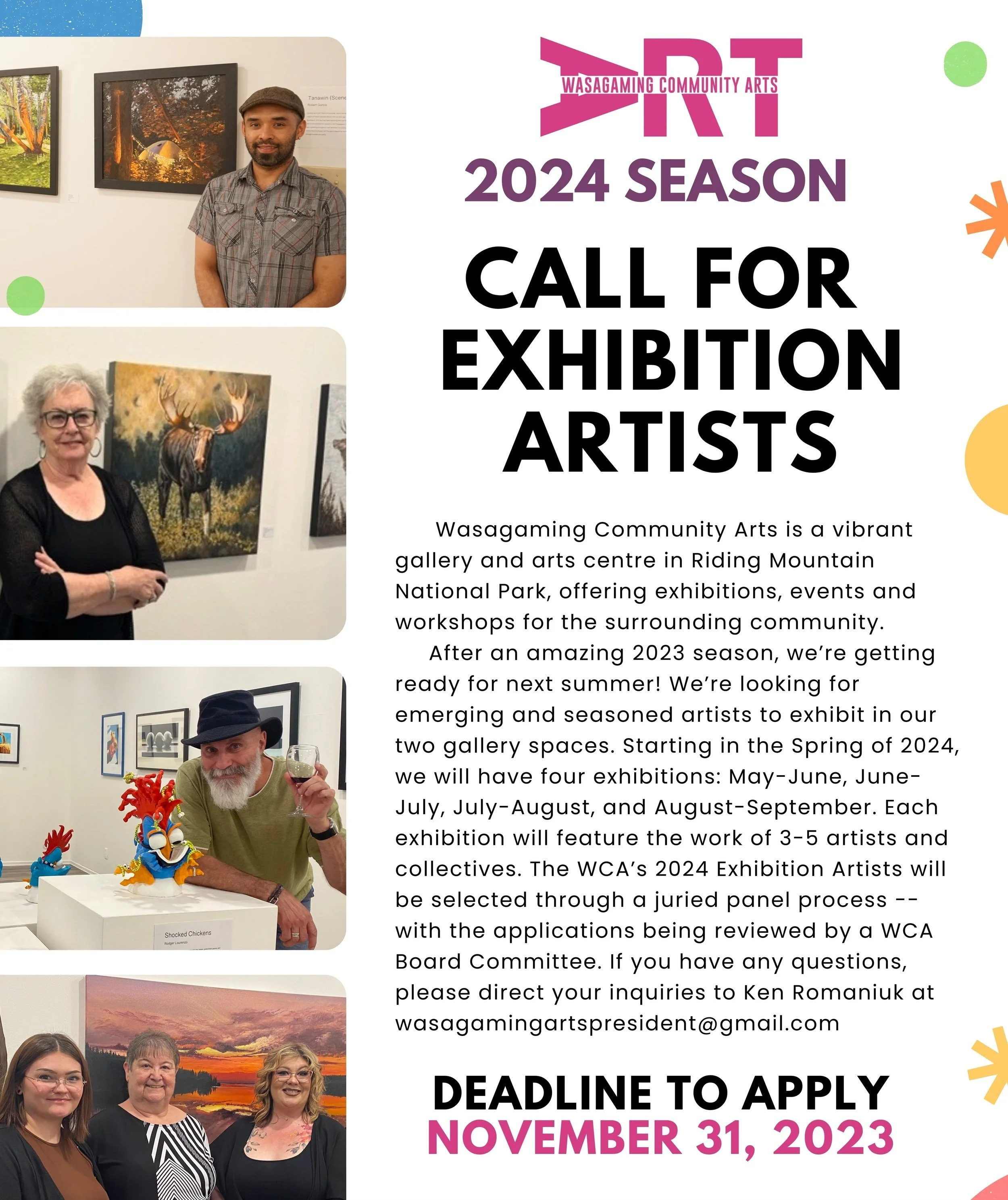 Exhibition Submissions — Wasagaming Community Arts
