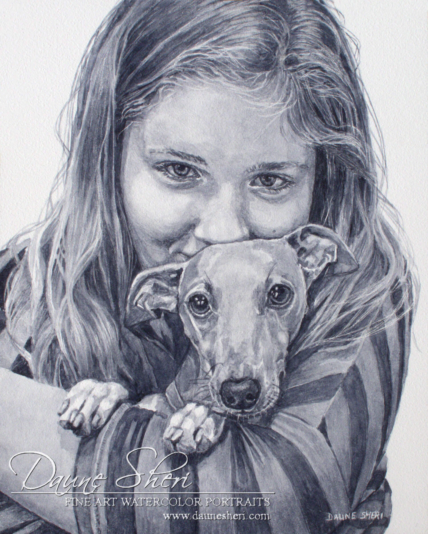 Just a Dog — Daune Sheri | Watercolor Portrait Artist | Watercolor ...