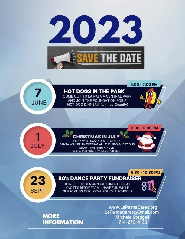 Upcoming Events Calendar Flyer