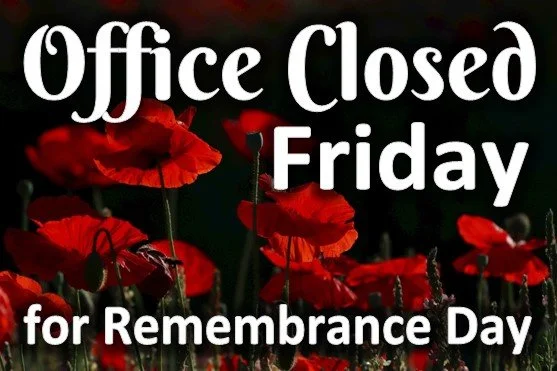 Office Closed Friday for Remembrance Day — North Shore Unitarians