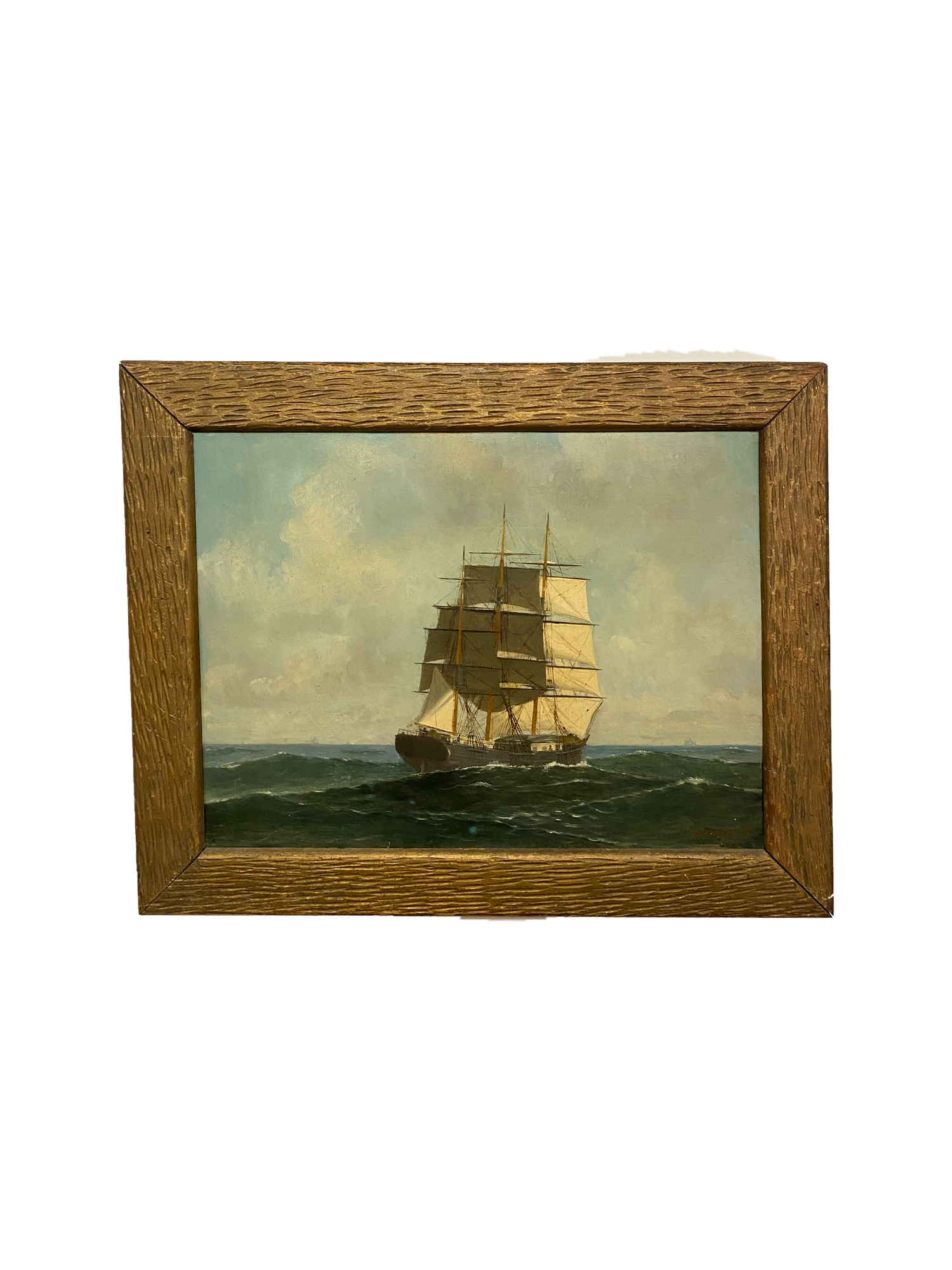 American 19th Century Ship Painting Michael Hall Antiques american-19th-century-ship-painting-michael-hall-antiques