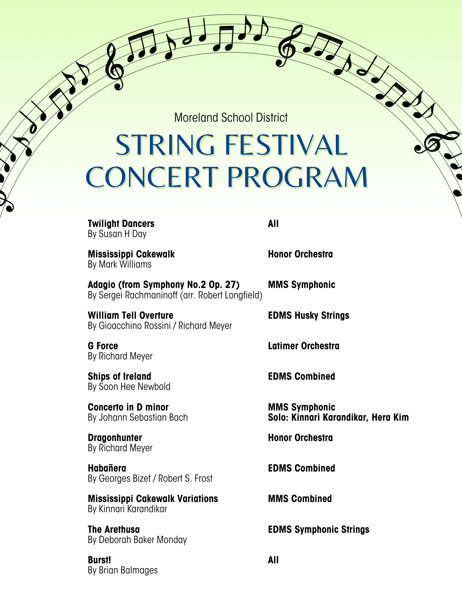 String Festival 2025 — Moreland Education Foundation