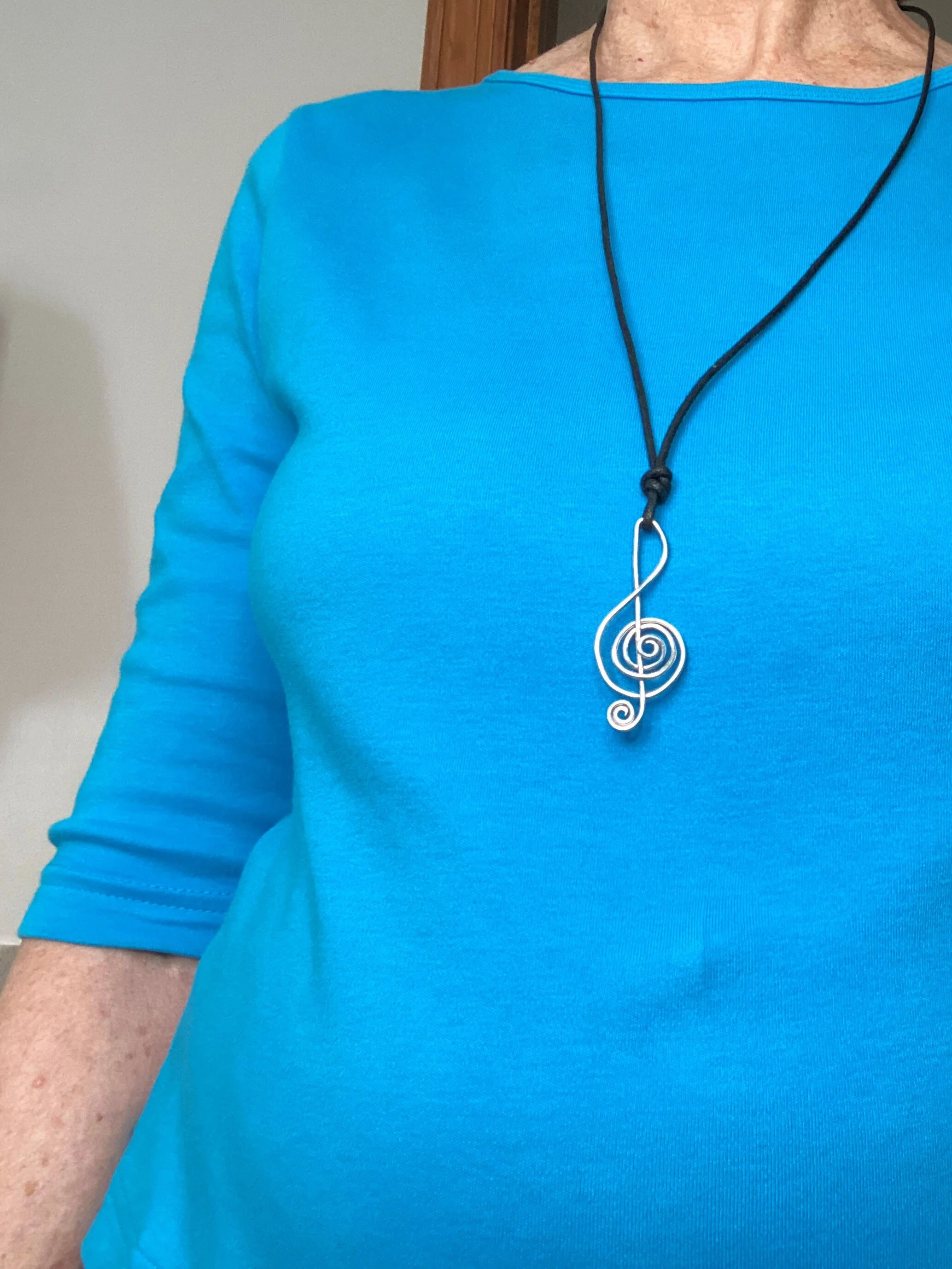 Treble Clef Necklace — earthbeat designs, Unique Handmade Designer ...