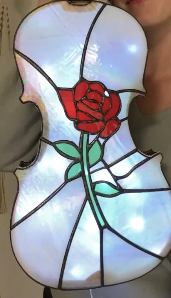 Stained Glass Violin
