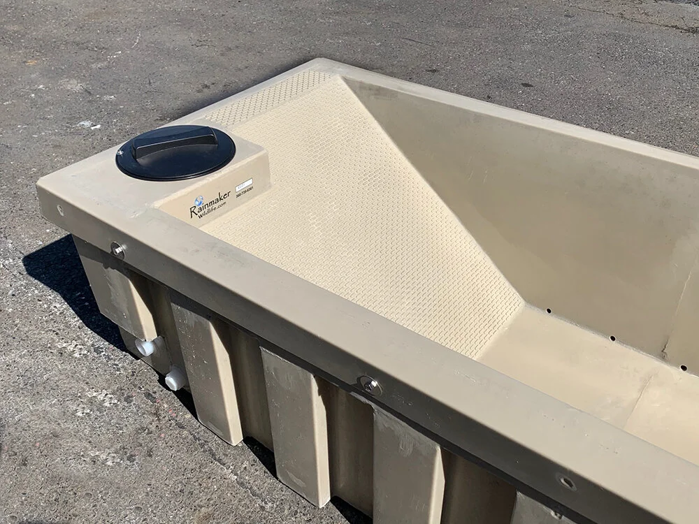 Trough 250 – 250 Gallon Heavy-Duty Wildlife Water Trough with Escape ...