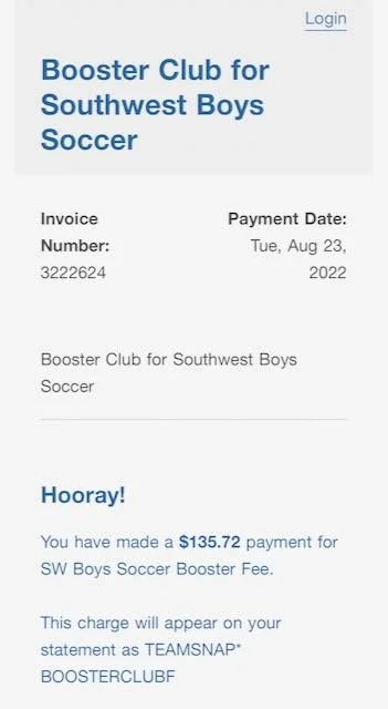 invoice — Lakers Soccer