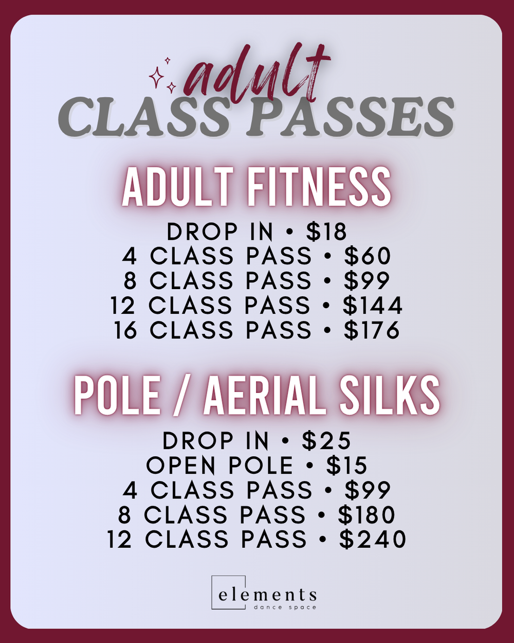 Elements Dance Space - Dance and Fitness Classes for Toddlers, Kids ...