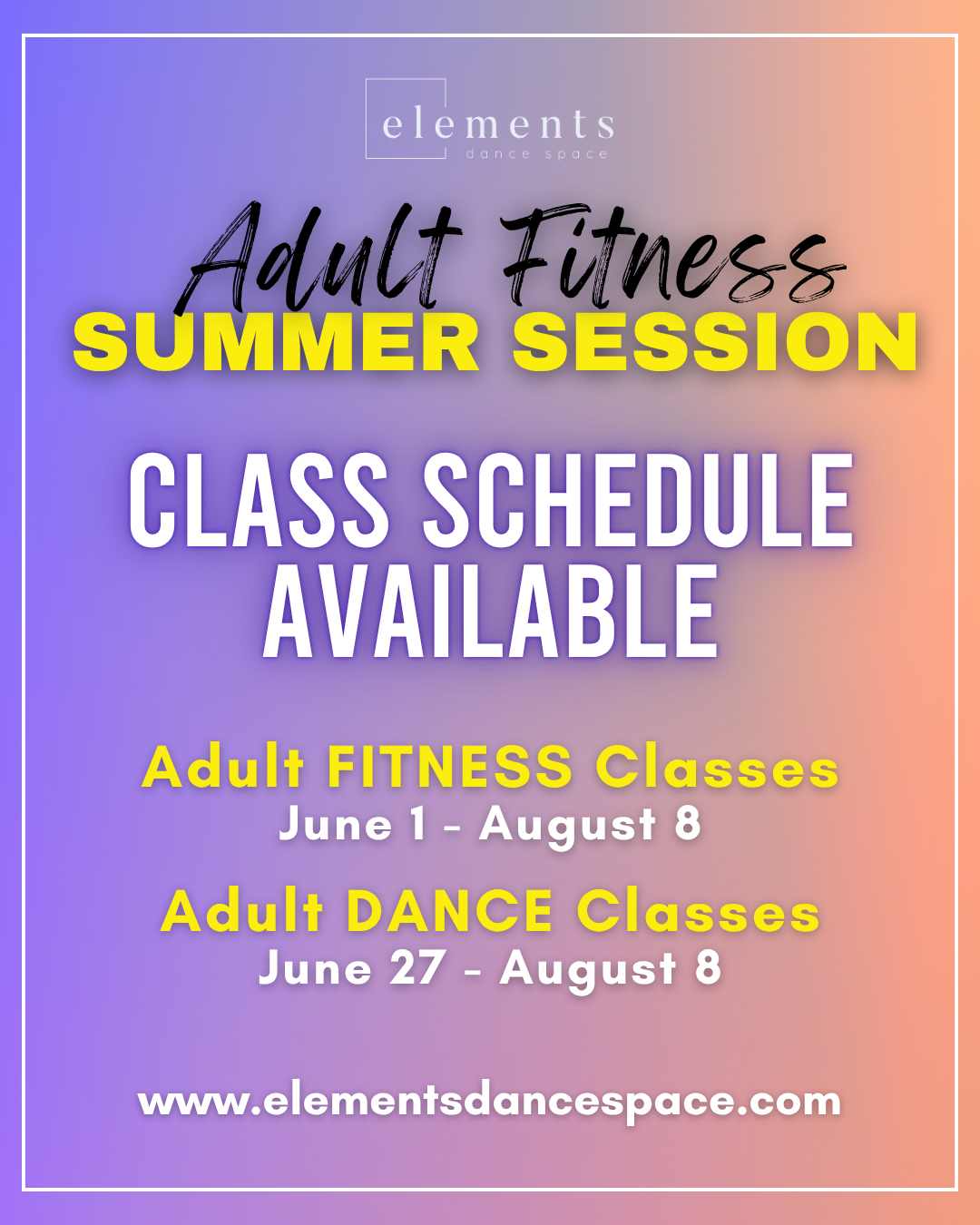 Elements Dance Space - Dance and Fitness Classes for Toddlers, Kids ...