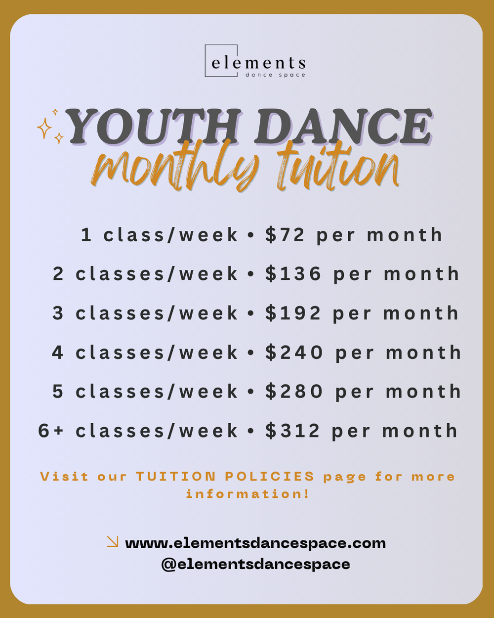 Elements Dance Space - Dance and Fitness Classes for Toddlers, Kids ...