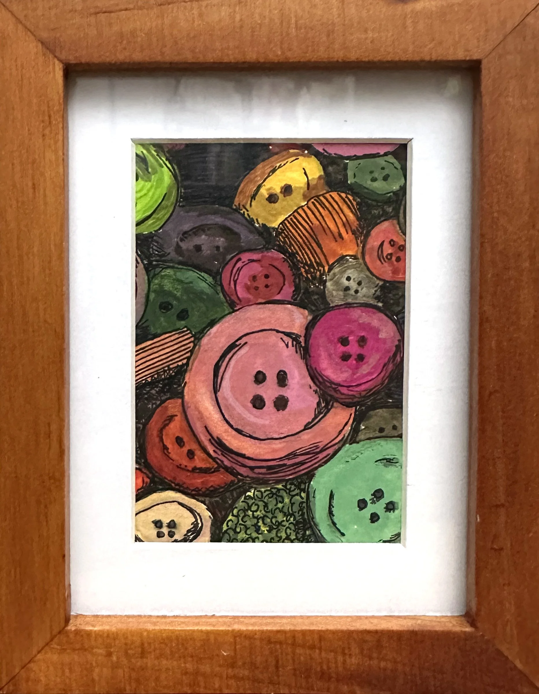 Sarah Hackman, Mom's Button Tin — Columbia Art League