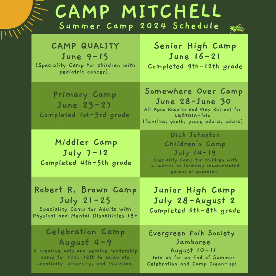Camper Registration and Summer Staff Information — Camp Mitchell
