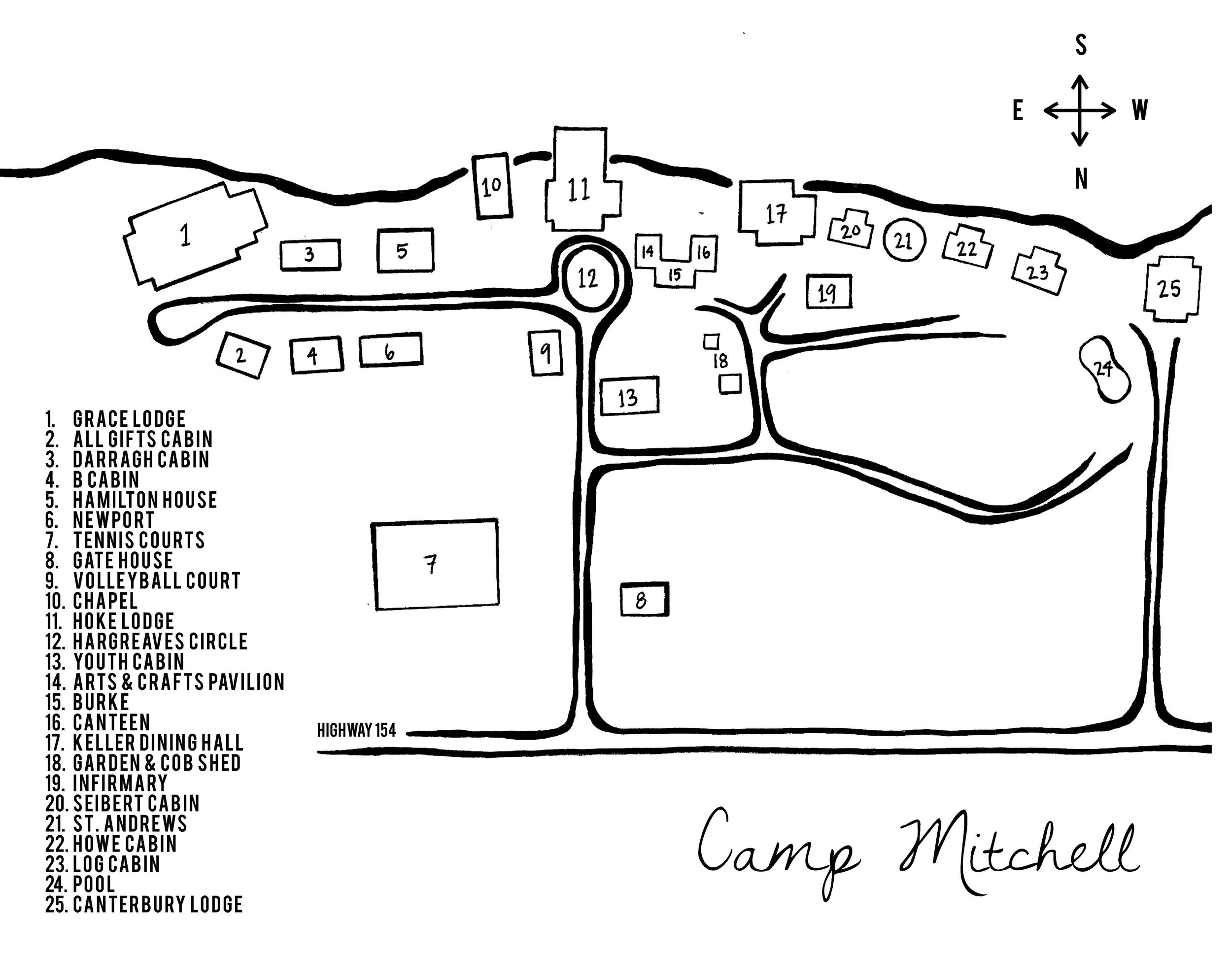 Camp Mitchell Map — Camp Mitchell