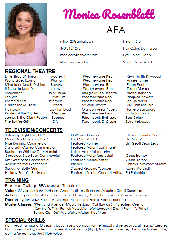 Resume — Monica Rosenblatt