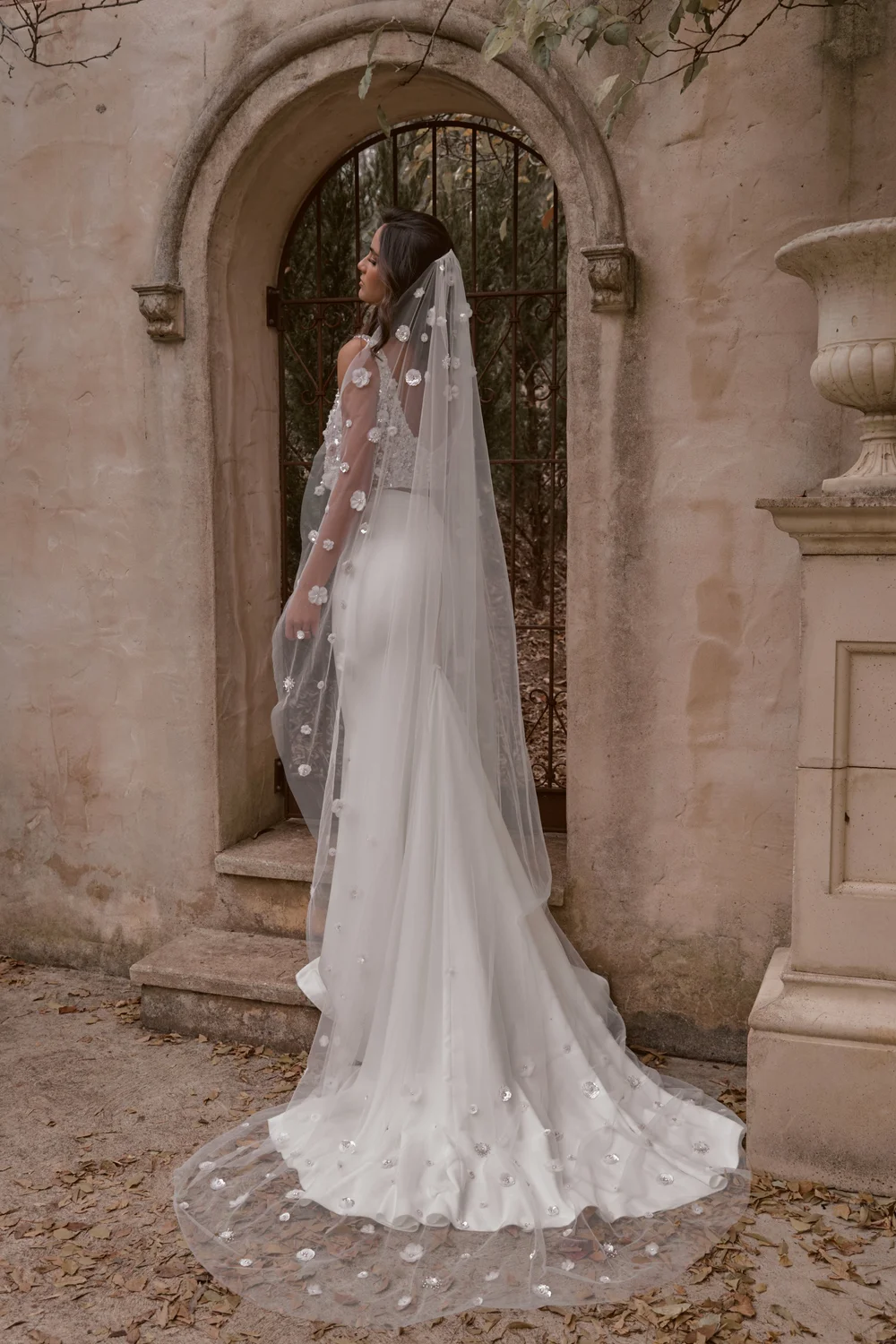 Sleek Crepe Bridal Skirt — Anna Campbell