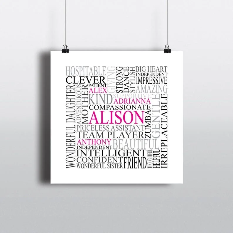 Word Cloud Art — SUSAN NEWBERRY DESIGNS