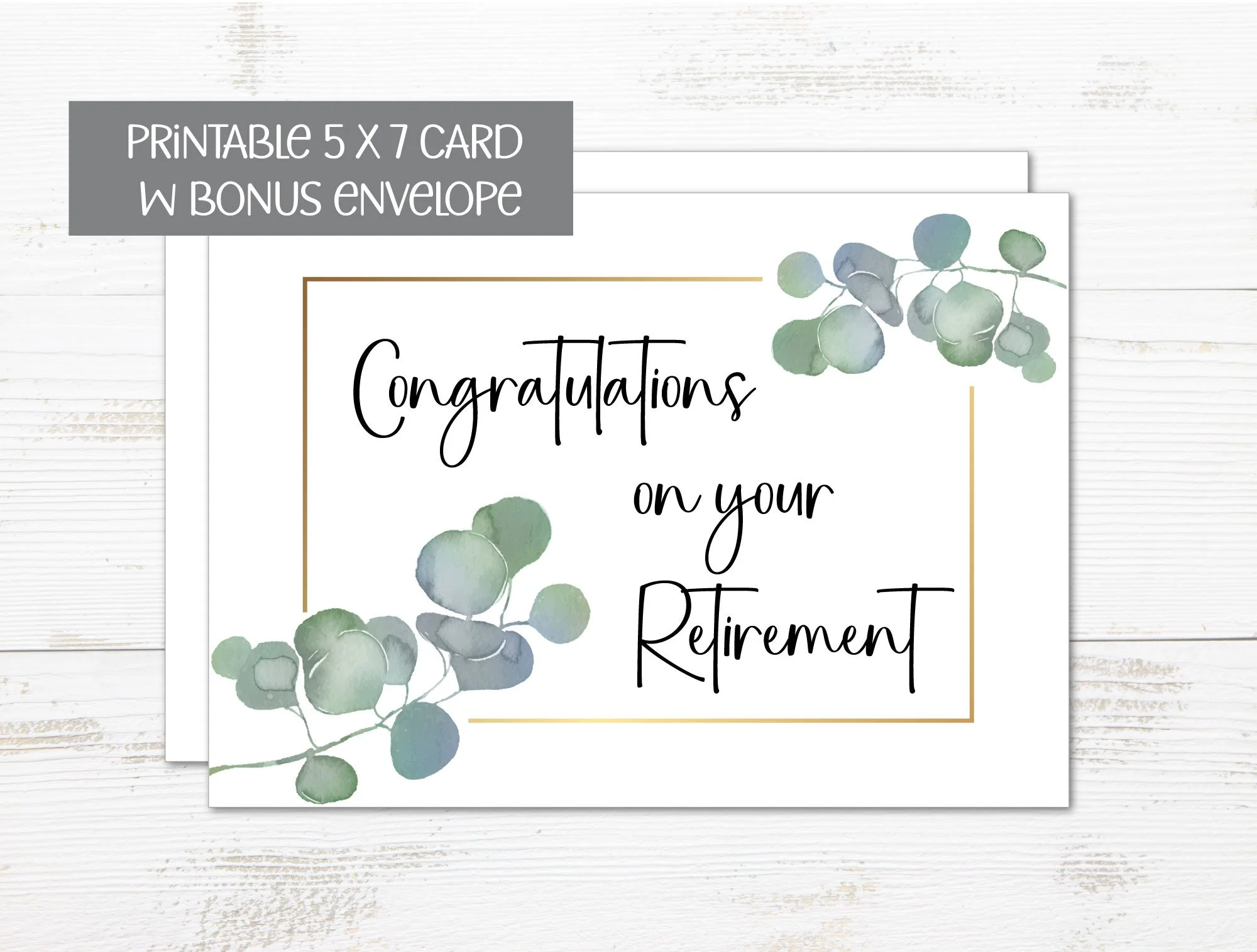 Congratulations on Your Retirement Printable Greeting Card — SUSAN ...