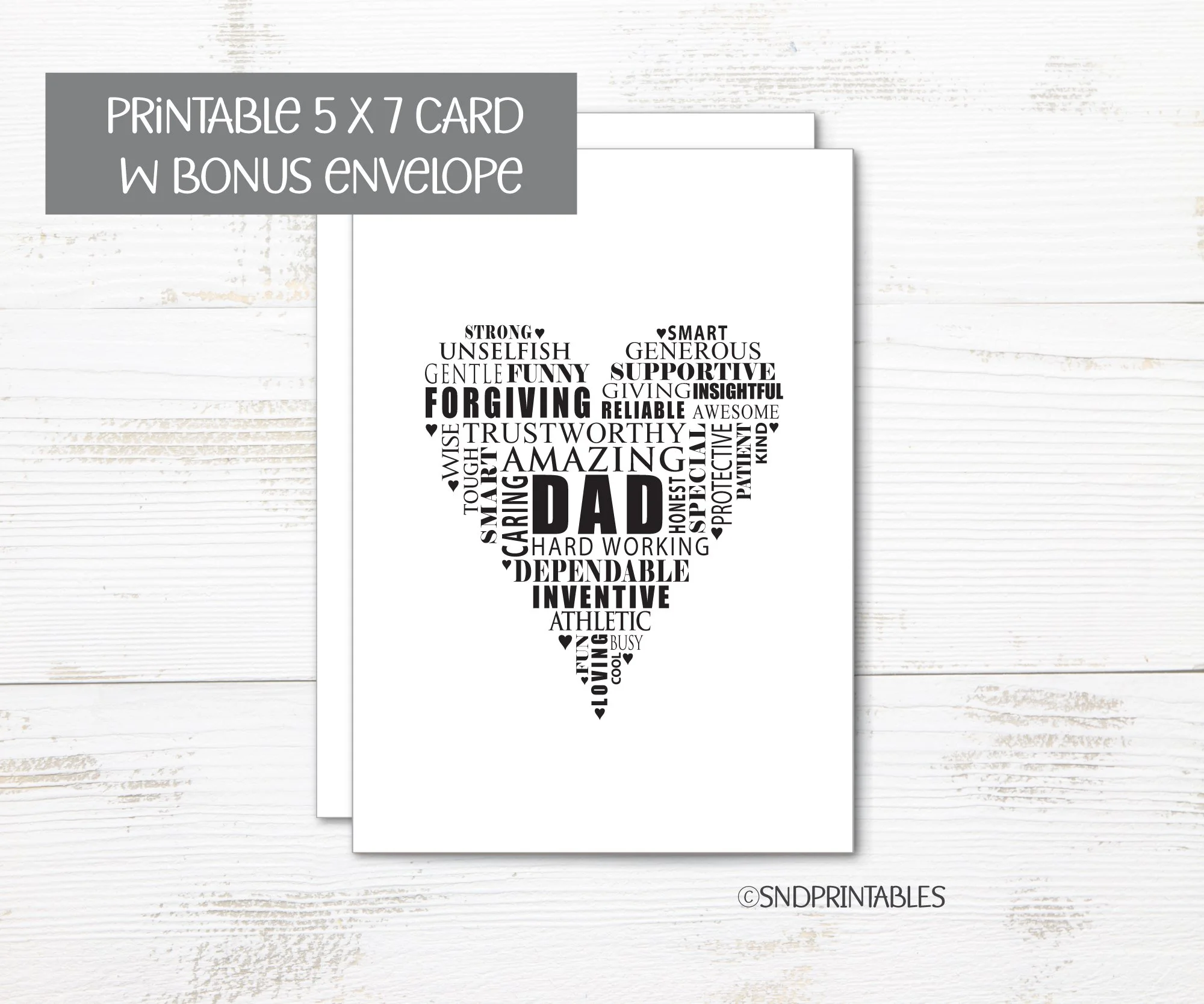 Dad Appreciation Printable Greeting Card — SUSAN NEWBERRY DESIGNS