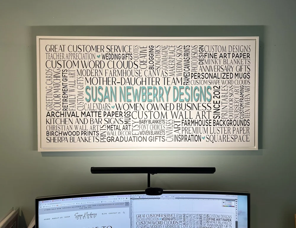Custom Word Cloud Wall Art for Graduations and More — Susan Newberry ...