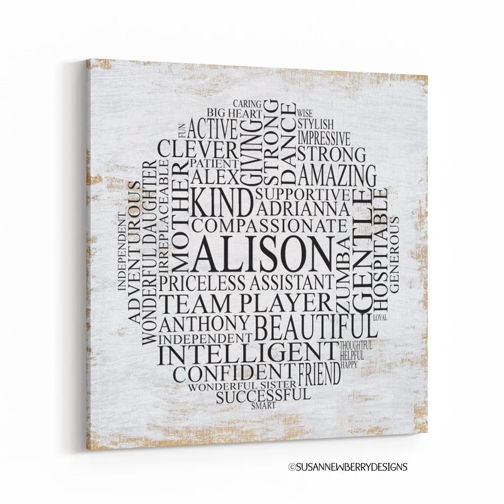 Custom Wine Glass Word Cloud Wall Art — Susan Newberry Designs | Custom ...