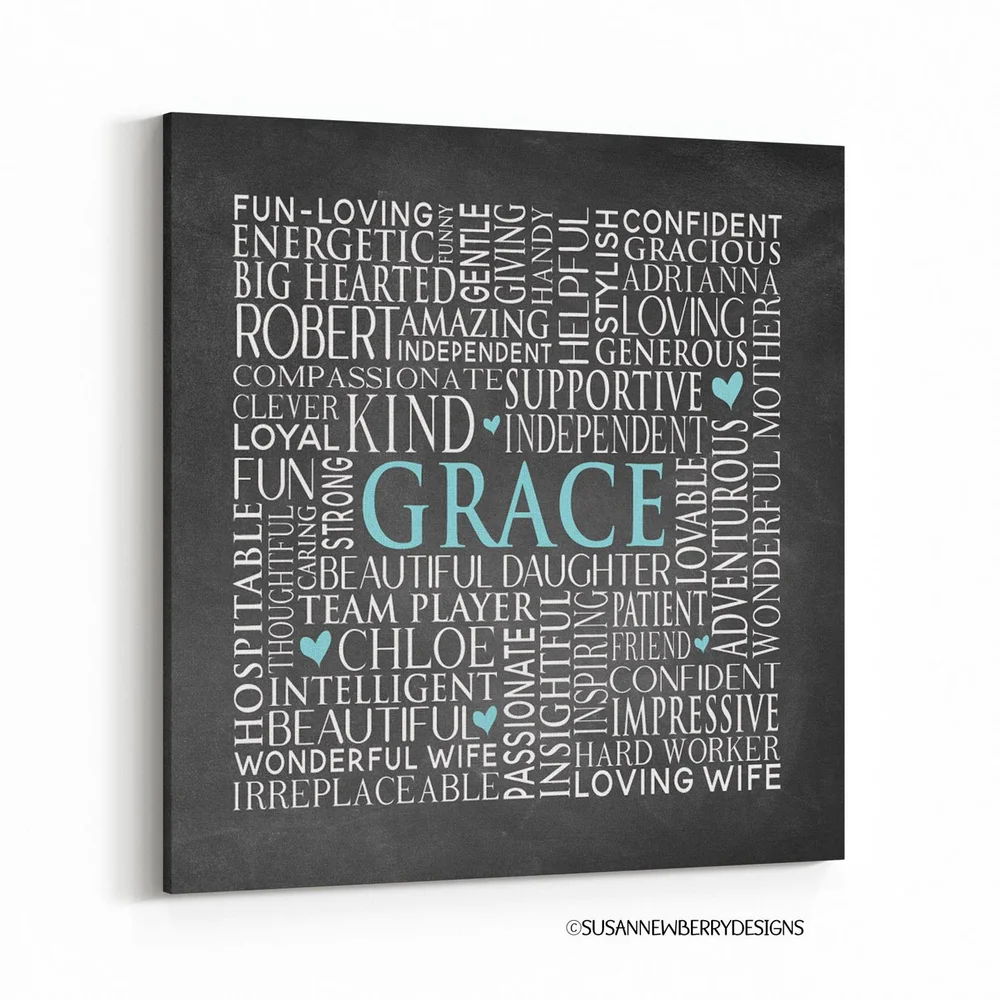 Custom word clouds — Susan Newberry Designs | Custom wall art for ...
