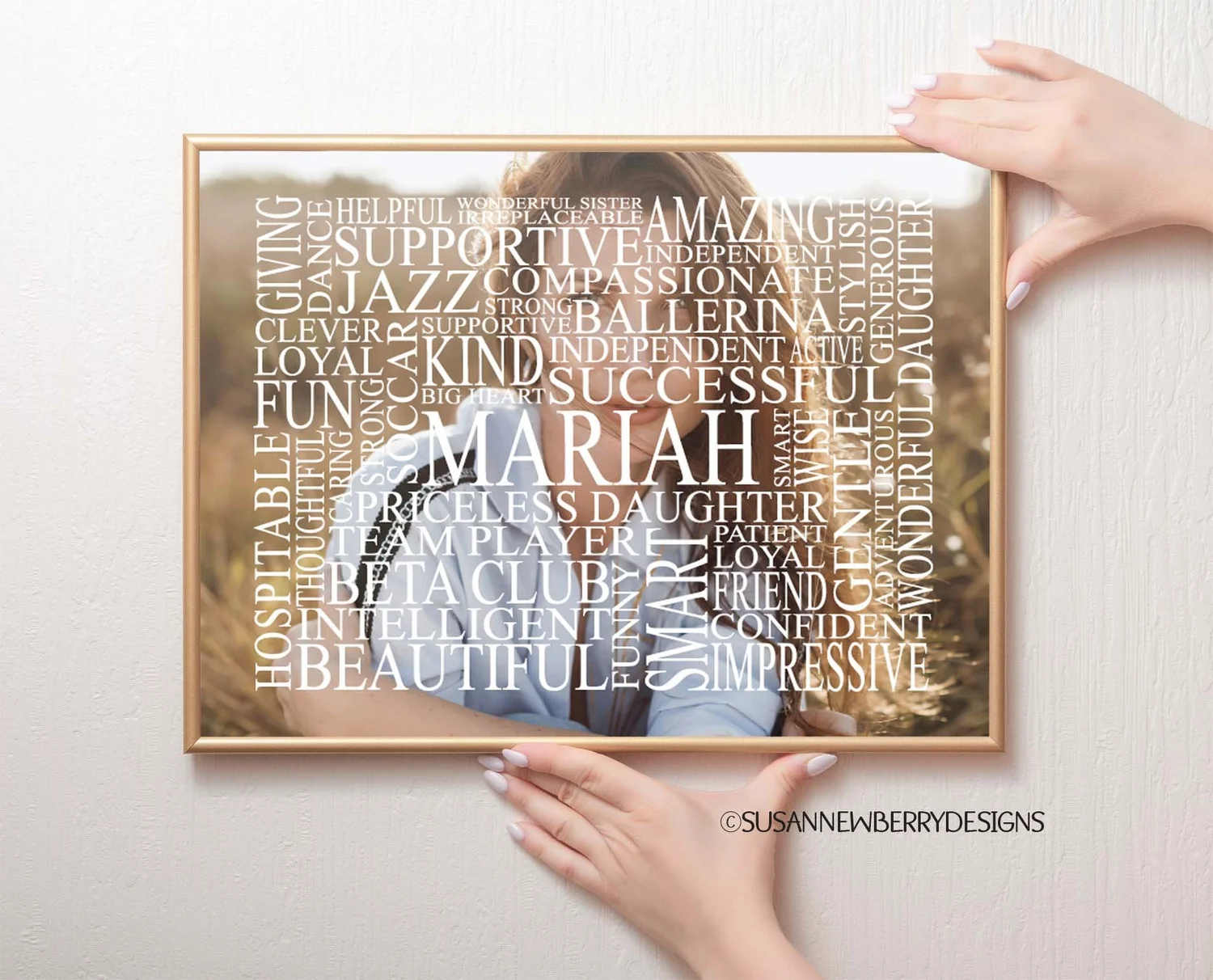 Custom Number Word Cloud Wall Art — Susan Newberry Designs | Custom ...