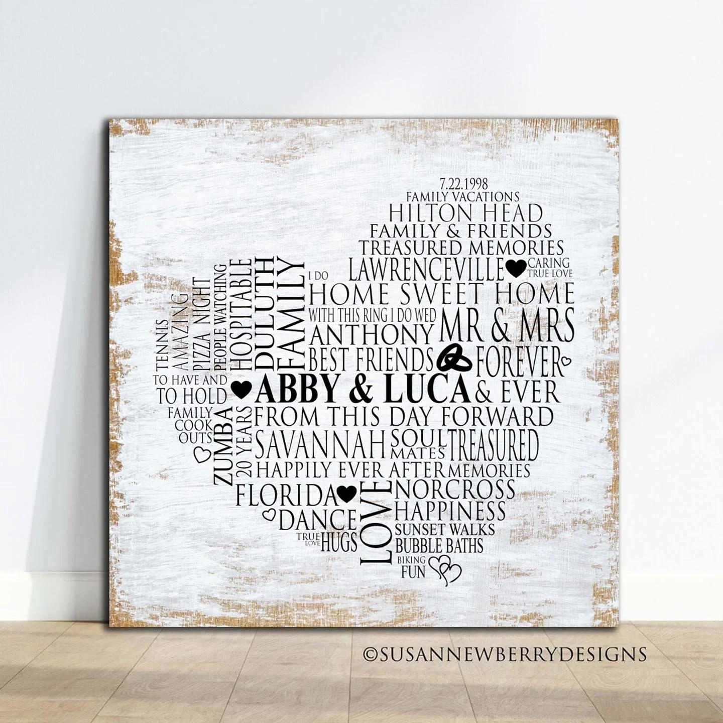 Custom Birchwood Word Cloud — Susan Newberry Designs | Custom wall art ...