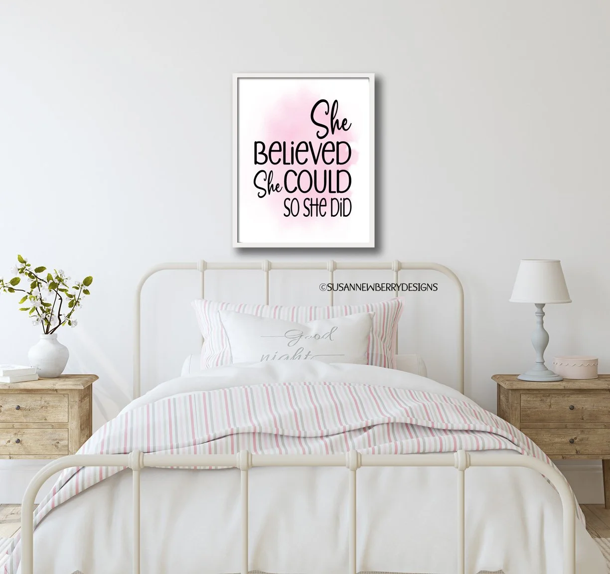Though She Be But Little She is Fierce Girl's Room Printable — Susan ...