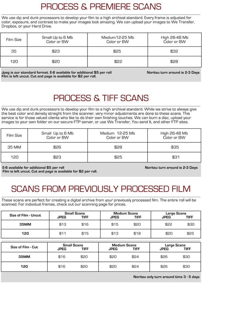 Process & Scanning — Photo Impact Imaging