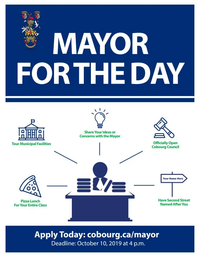 Cobourg announces Mayor For The Day contest — Northumberland 89.7 FM