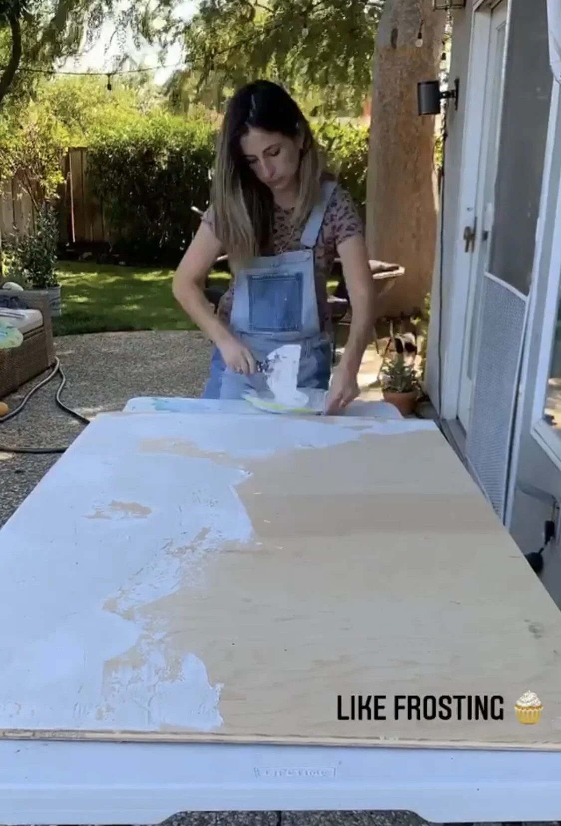 DIY Art using house paint and joint compound — REBECCA & GENEVIEVE