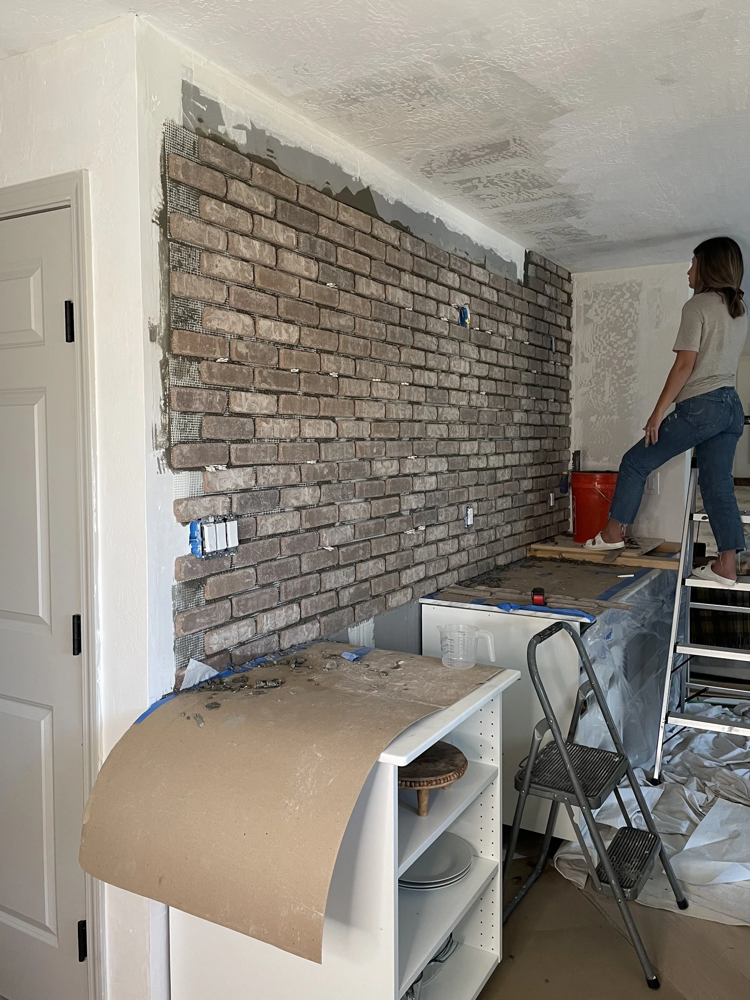 DIY Brick Wall: How to Create a Stunning Accent Wall in Your Home — REBECCA & GENEVIEVE
