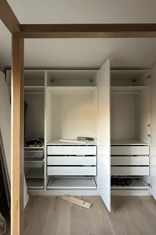 Our IKEA PAX Closet Hack: How We Made It Look Custom — REBECCA & GENEVIEVE