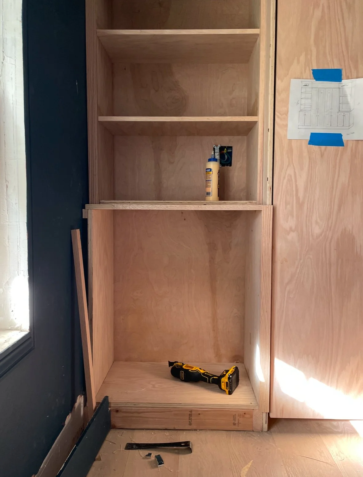 DIY Murphy bed with custom built-ins — REBECCA & GENEVIEVE