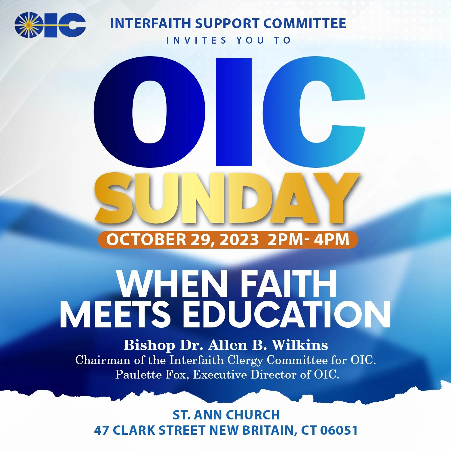 OIC Sunday — OIC OF NEW BRITAIN