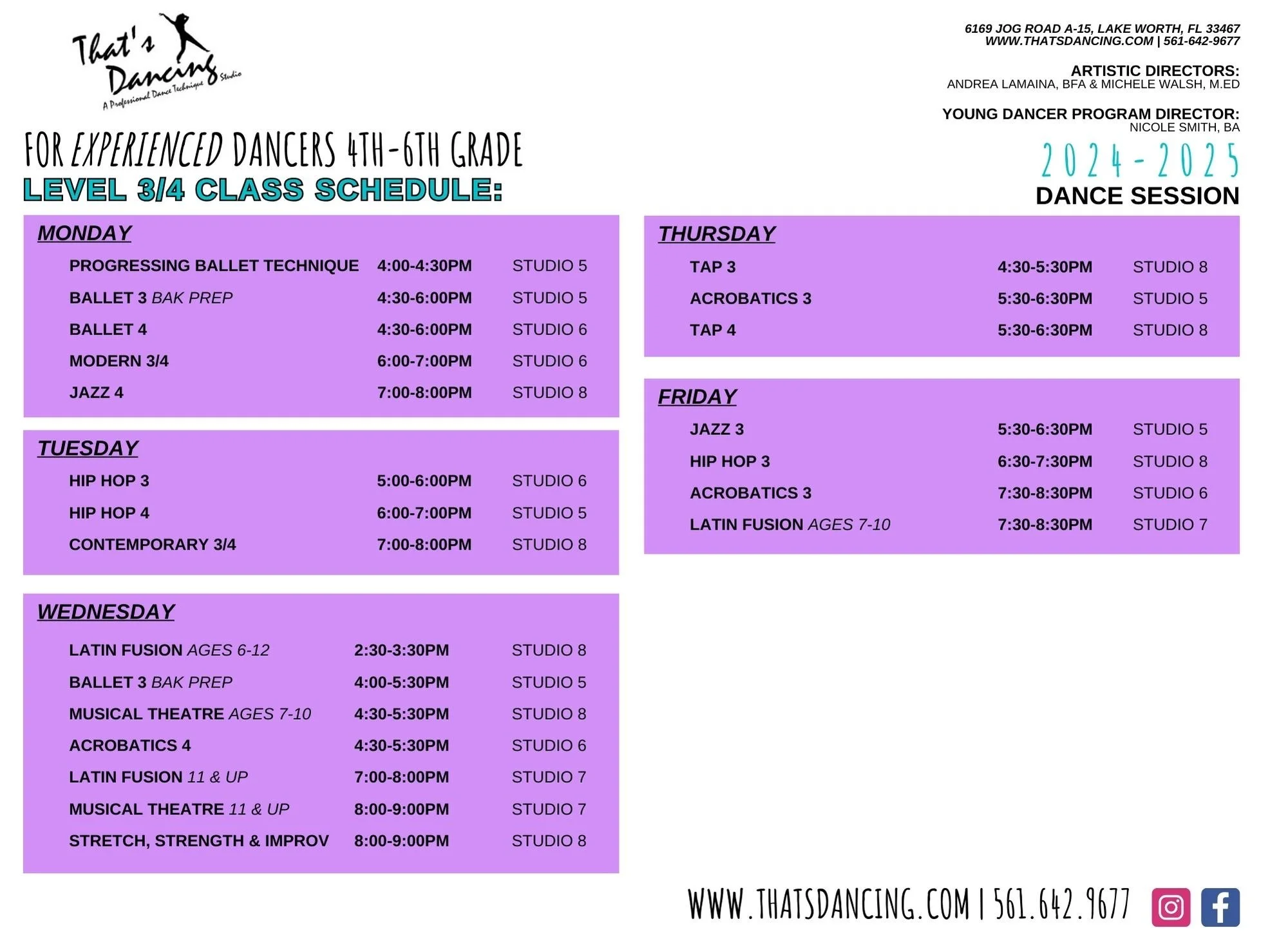 Class Info — That's Dancing