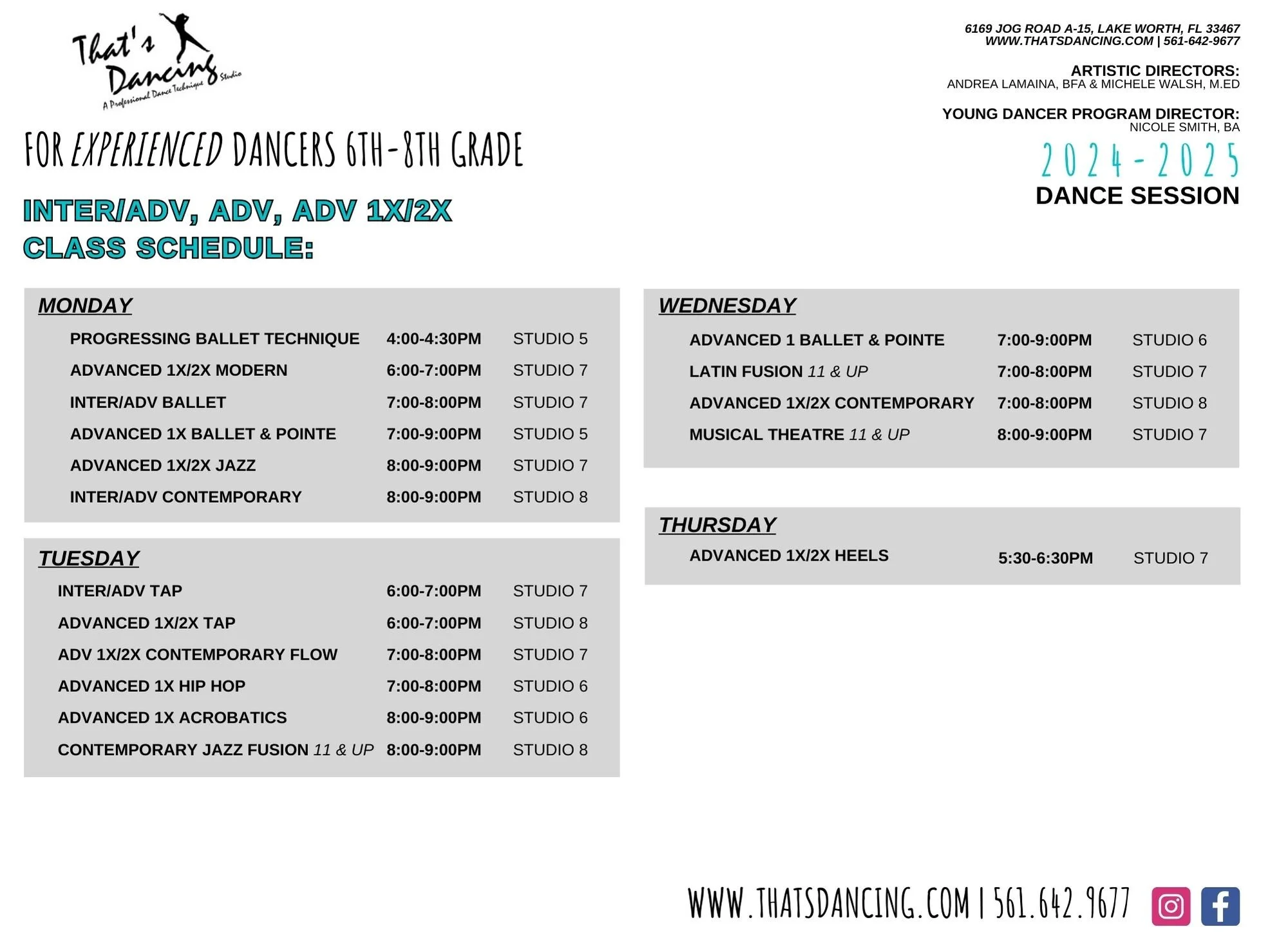 Class Info — That's Dancing