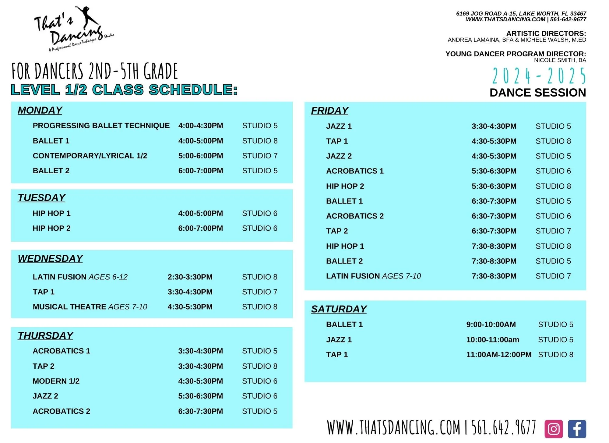 Class Info — That's Dancing