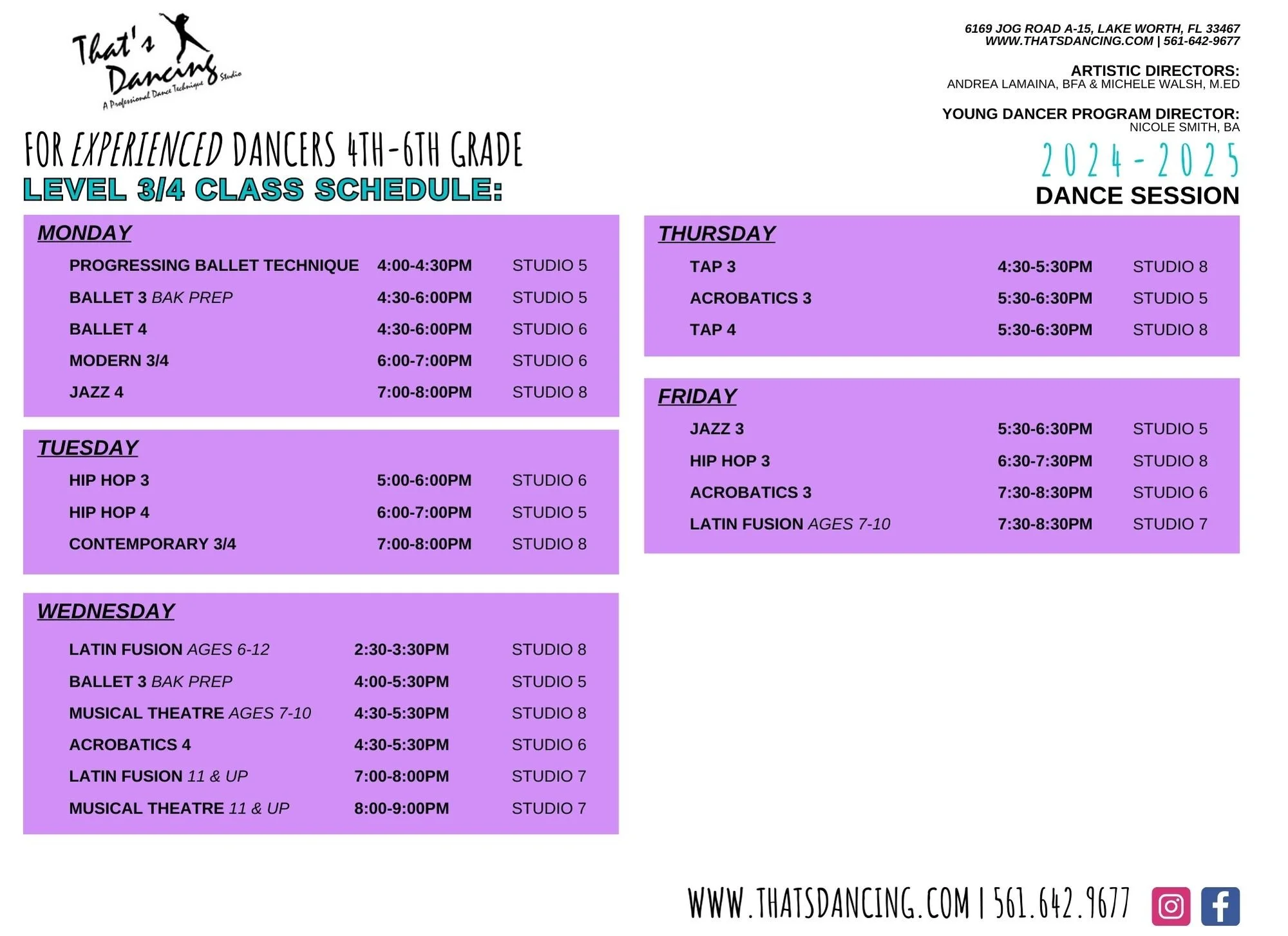 Class Info — That's Dancing