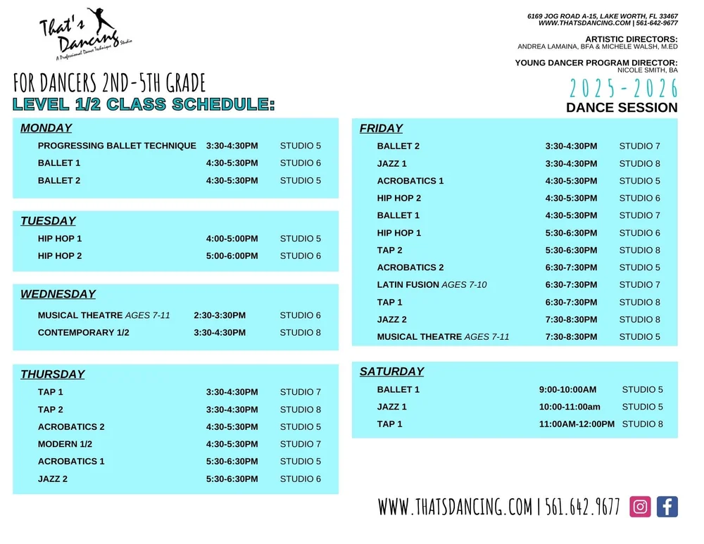 Class Info — That's Dancing