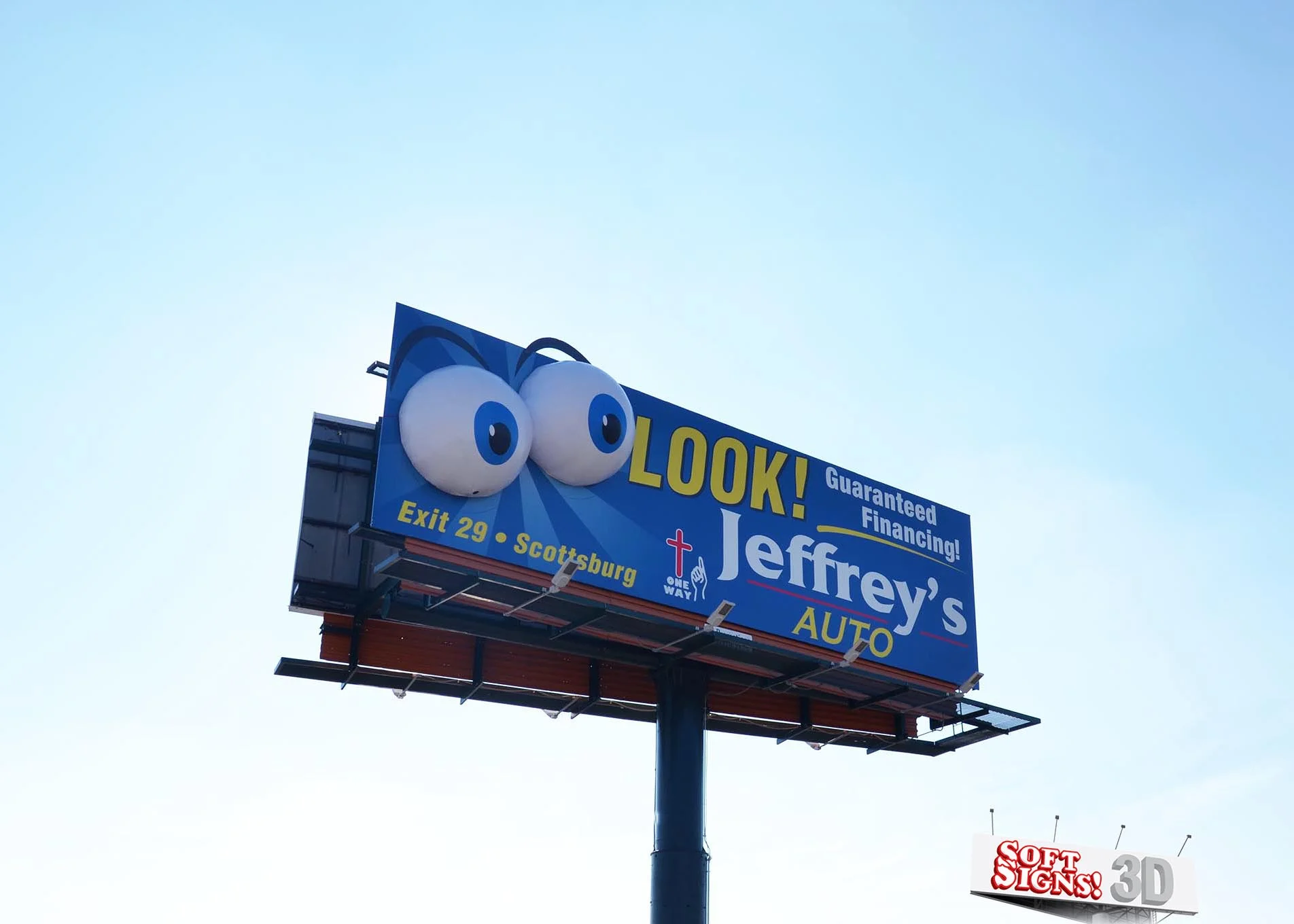 Jeff's Auto — Soft Signs 3D - 3D Billboards - 3D Inflatable Billboards ...