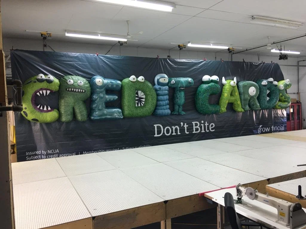 Grow Financial Credit Card Monster — Soft Signs 3D - 3D Billboards - 3D ...