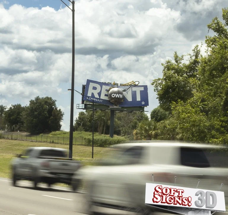 Lennar Wrecking Ball — Soft Signs 3D - 3D Billboards - 3D Inflatable Billboards - 3D Vinyl